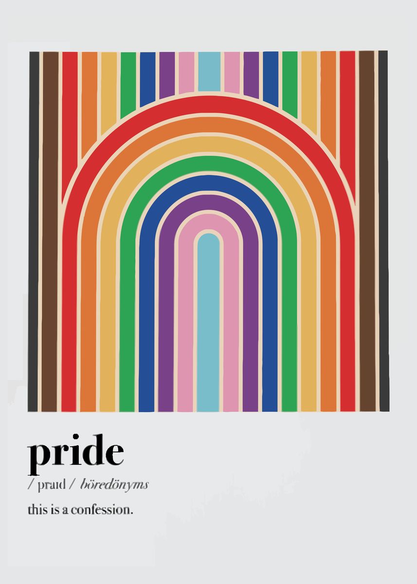 'LGBT Pride' Poster, picture, metal print, paint by Richmoon | Displate