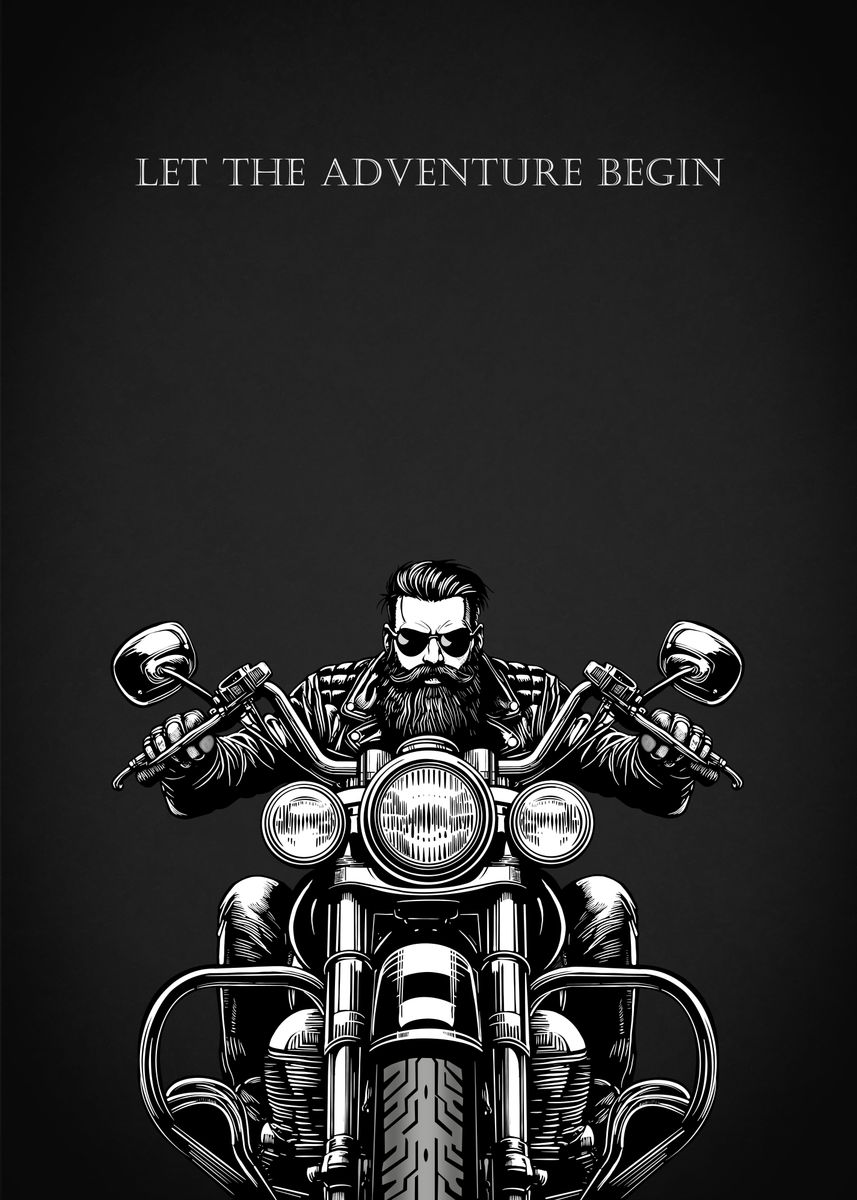 'Let The Adventure Begin' Poster, picture, metal print, paint by ...
