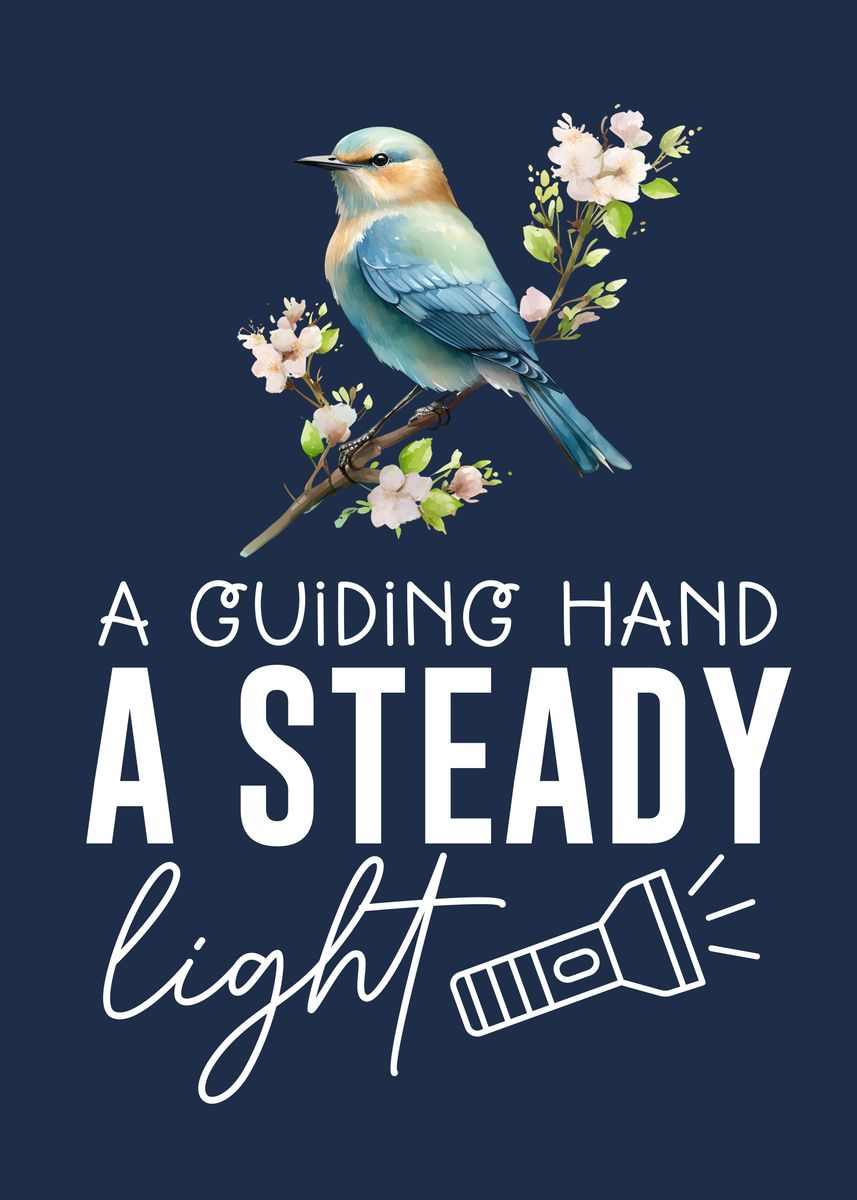 'A steady light' Poster, picture, metal print, paint by Juliana RW ...