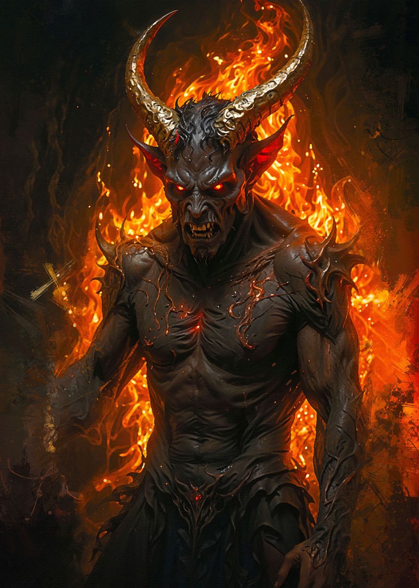 'Demonic Presence' Poster, picture, metal print, paint by FlyingBlade ...