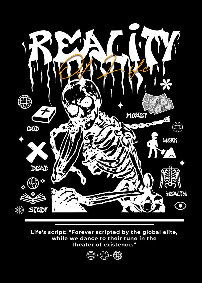 'Reality of Life Art' Poster, picture, metal print, paint by Colorize ...