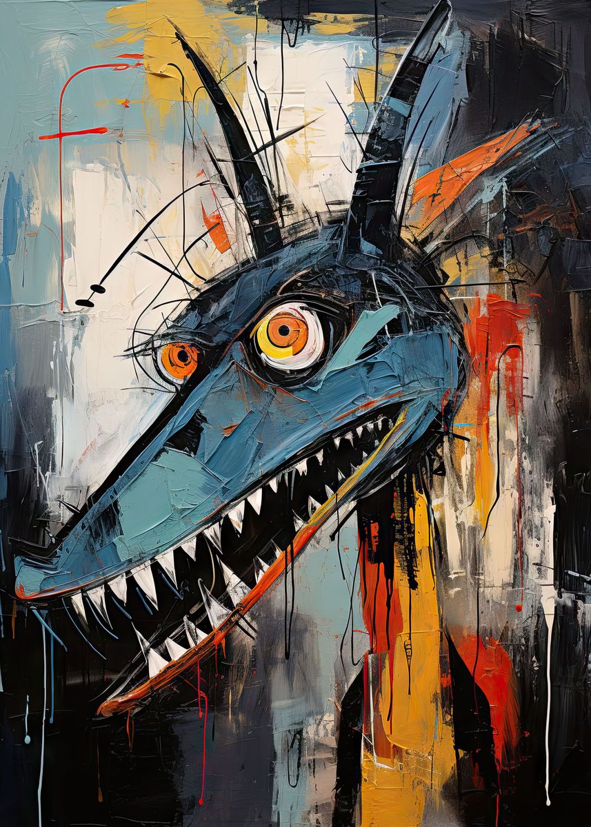 'Wolf' Poster, picture, metal print, paint by Jerhus | Displate