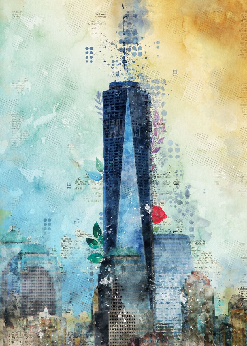 'New York City Concept' Poster, picture, metal print, paint by Dan ...