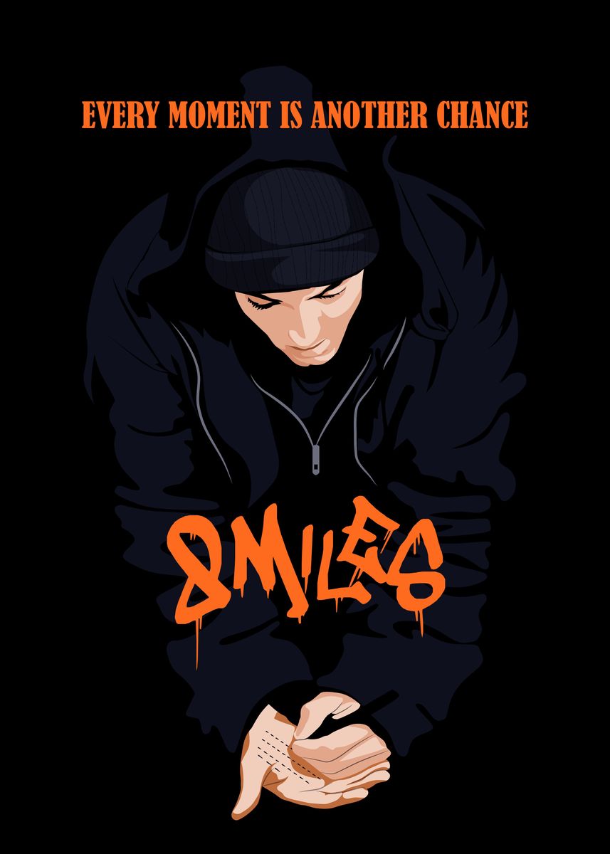 '8 Mile' Poster, picture, metal print, paint by geeks holic | Displate