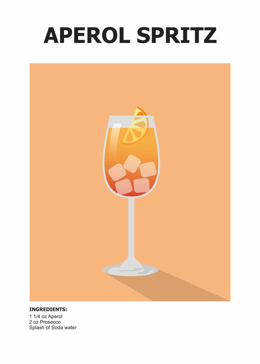 'spritz' Poster, picture, metal print, paint by Ratna Mutia Dewi | Displate