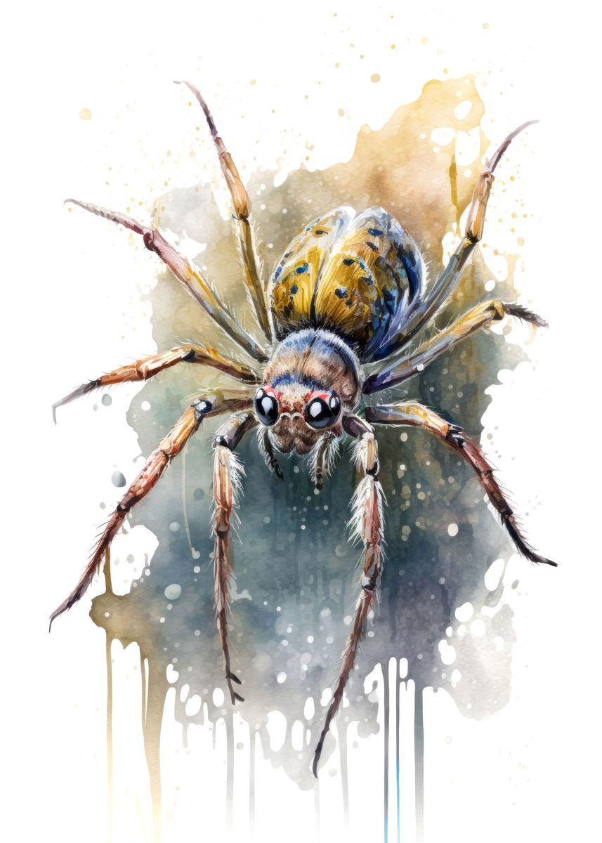 'Spider' Poster, picture, metal print, paint by Byrdyak | Displate