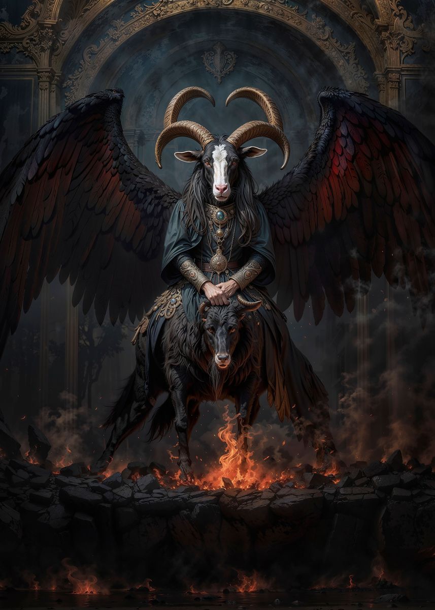 'Divine Baphomet ' Poster, picture, metal print, paint by Alice White ...
