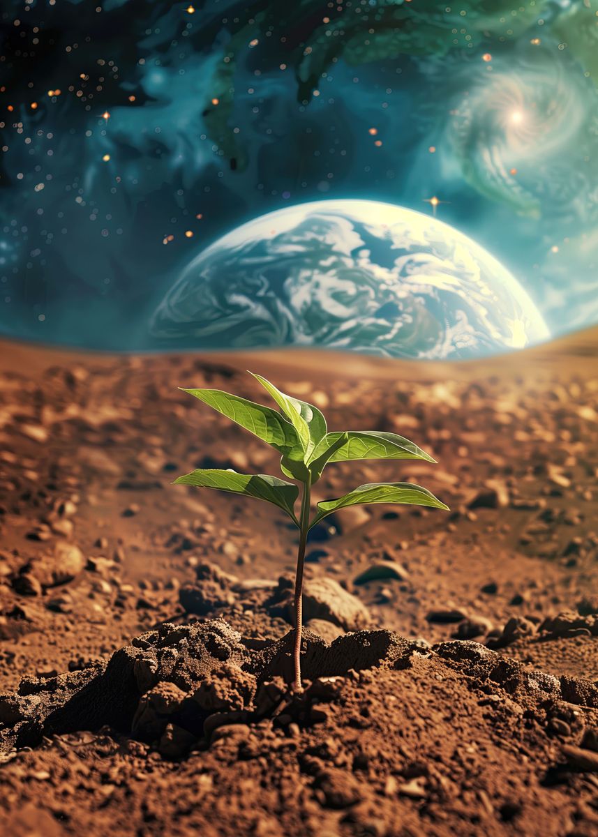 'Life On Other Planets' Poster, picture, metal print, paint by ...