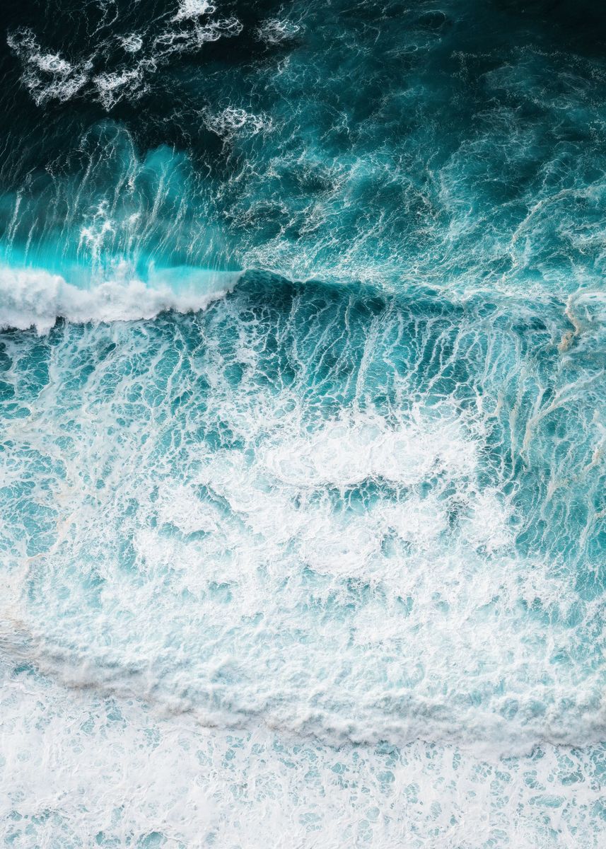 'Ocean waves' Poster, picture, metal print, paint by David Becker | Displate