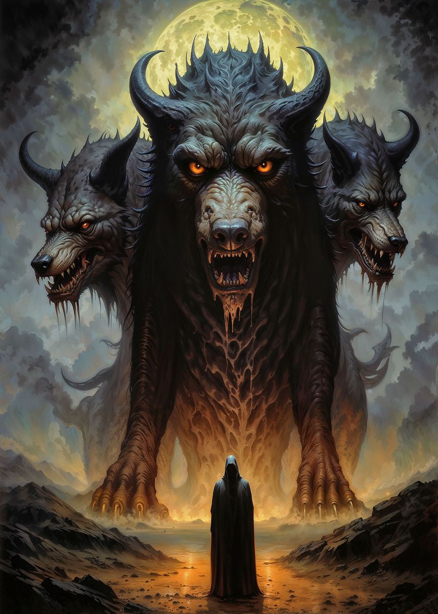 'Hell Gate Keeper' Poster, picture, metal print, paint by Alice White ...