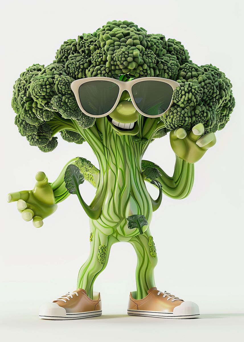 'Broccoli' Poster, picture, metal print, paint by Henning Seiffert ...