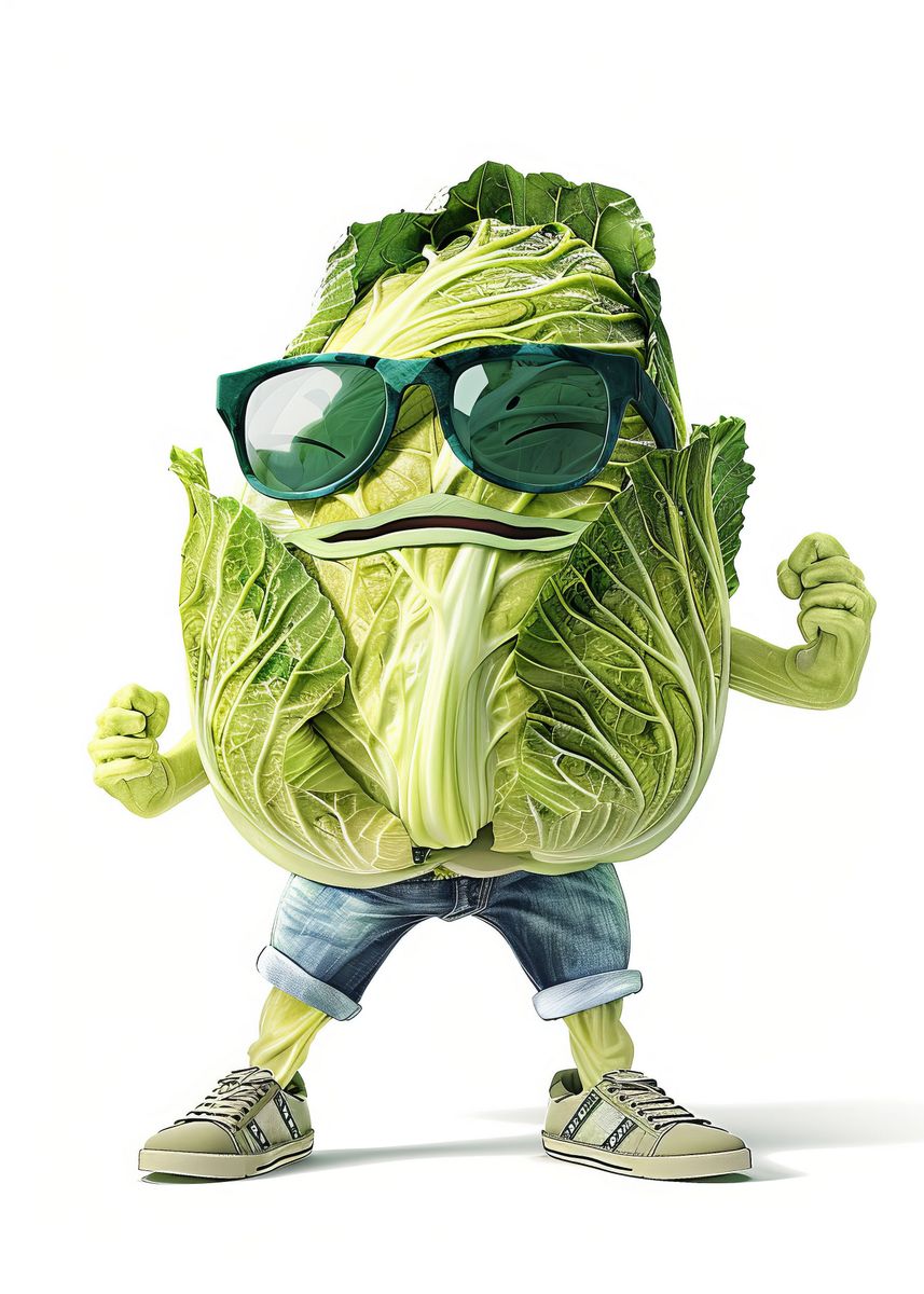 'Cabbage' Poster, picture, metal print, paint by Henning Seiffert ...