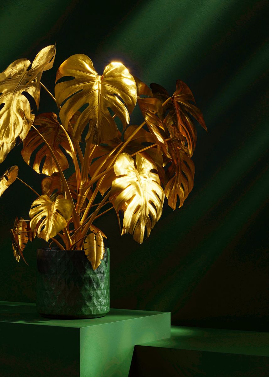 'Golden Splendor' Poster, picture, metal print, paint by FlyingBlade ...