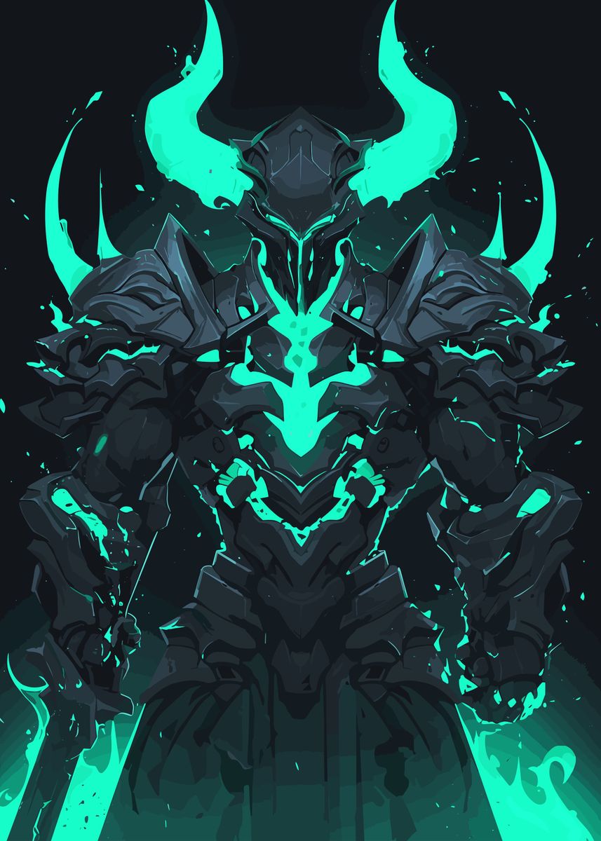 'Magical Armor' Poster, picture, metal print, paint by SuperNova | Displate