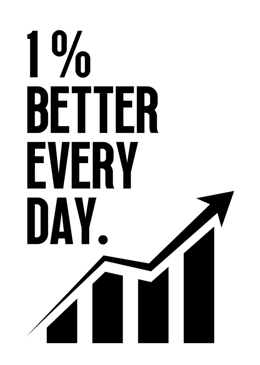 'Better Every Day' Poster, picture, metal print, paint by Nae | Displate
