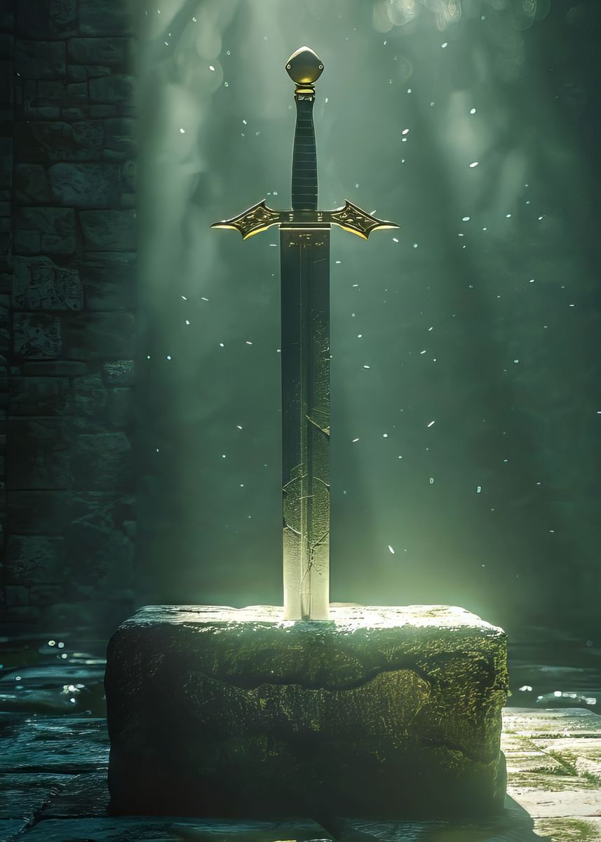 'Excalibur' Poster, picture, metal print, paint by Vizio | Displate