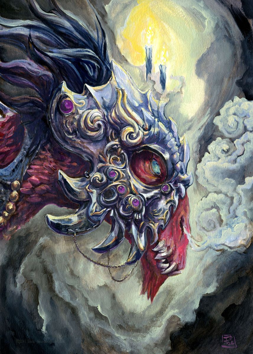 'Armoured Dragon Mage' Poster, picture, metal print, paint by Isabelle ...
