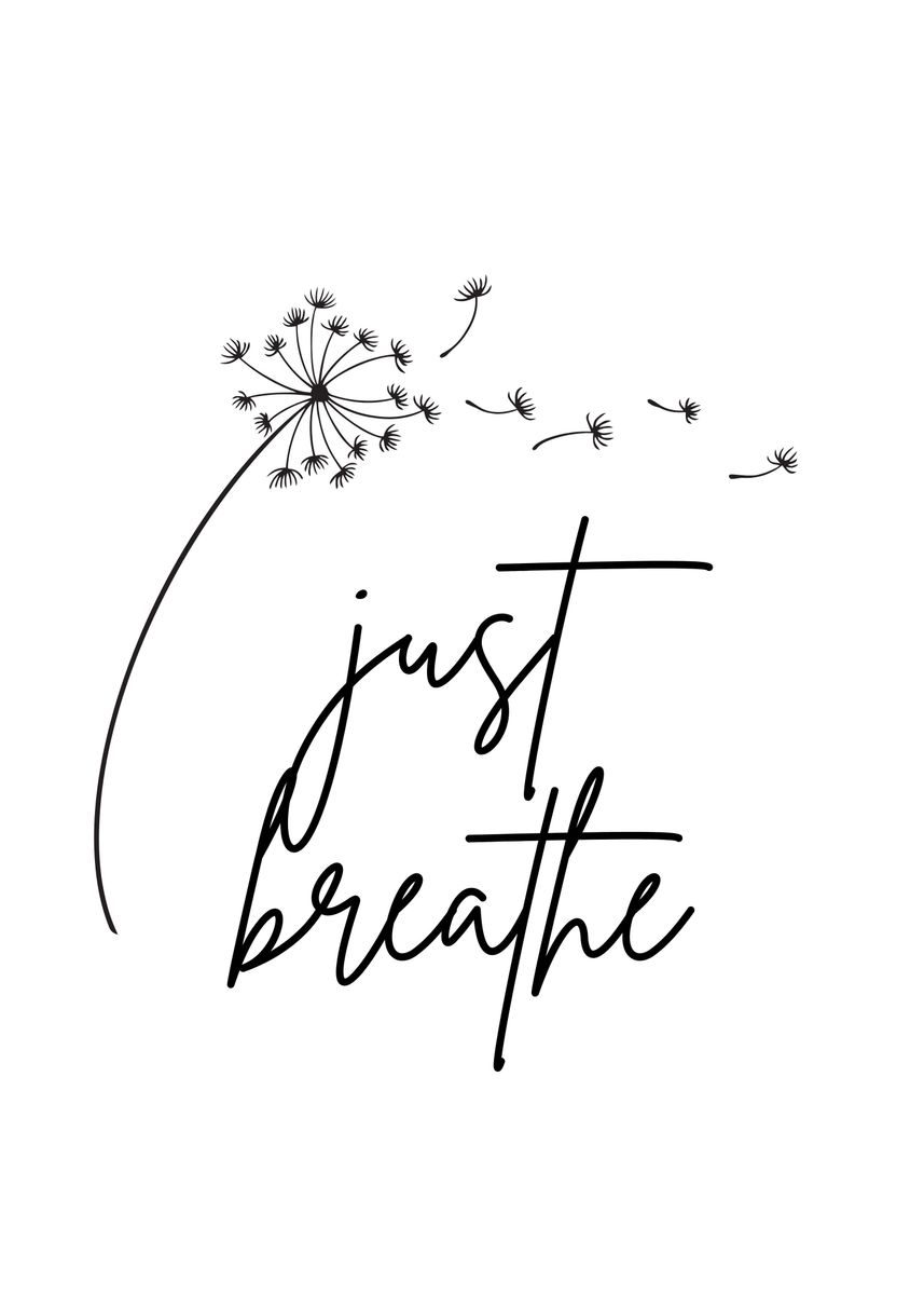 'Just Breathe' Poster, picture, metal print, paint by EDSON RAMOS ...