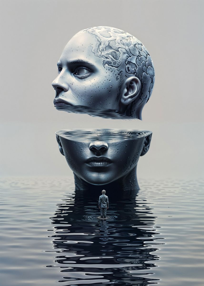 'Duality' Poster, picture, metal print, paint by Bruno Macedo | Displate