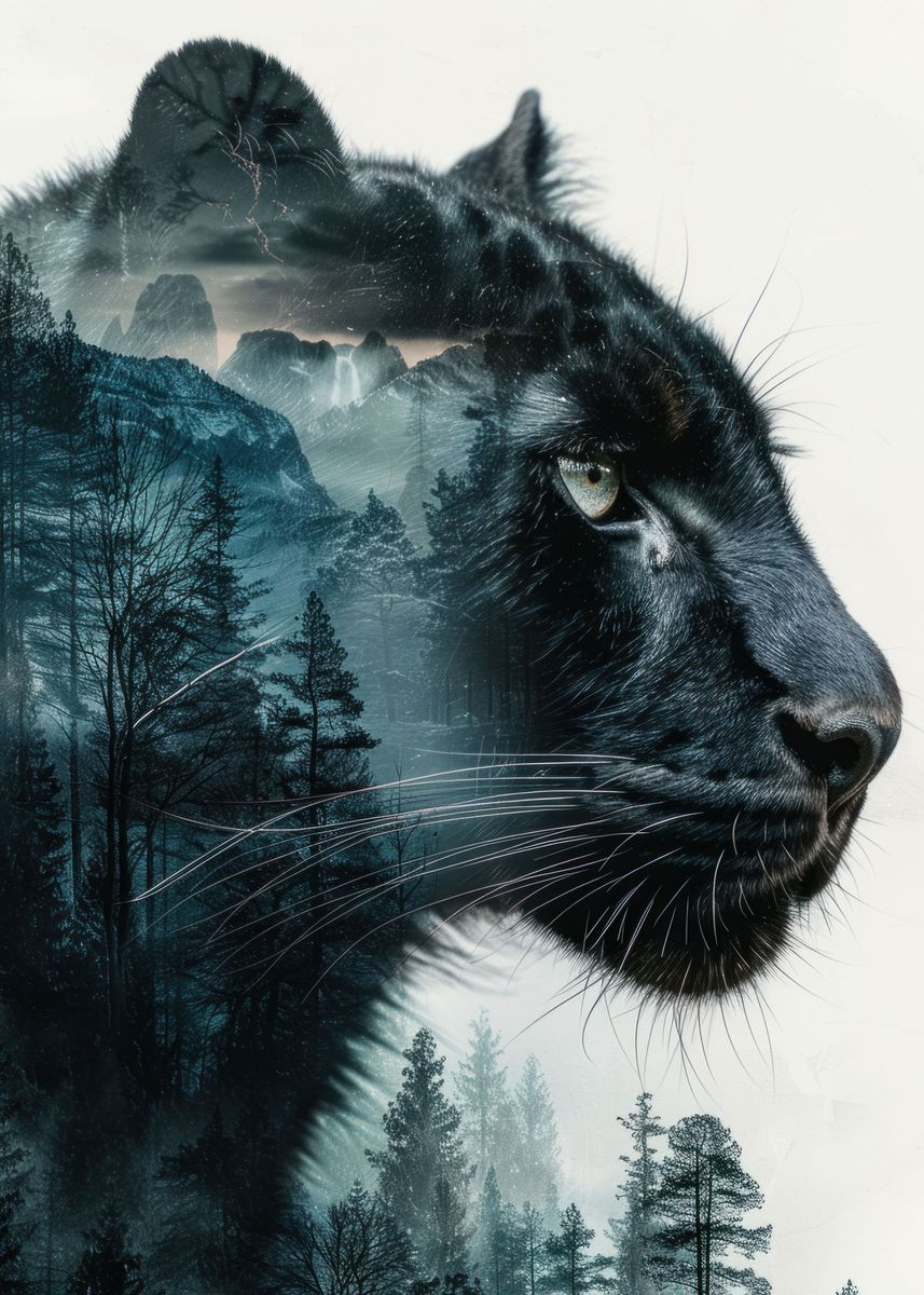 'Leopard portrait' Poster, picture, metal print, paint by Byrdyak ...