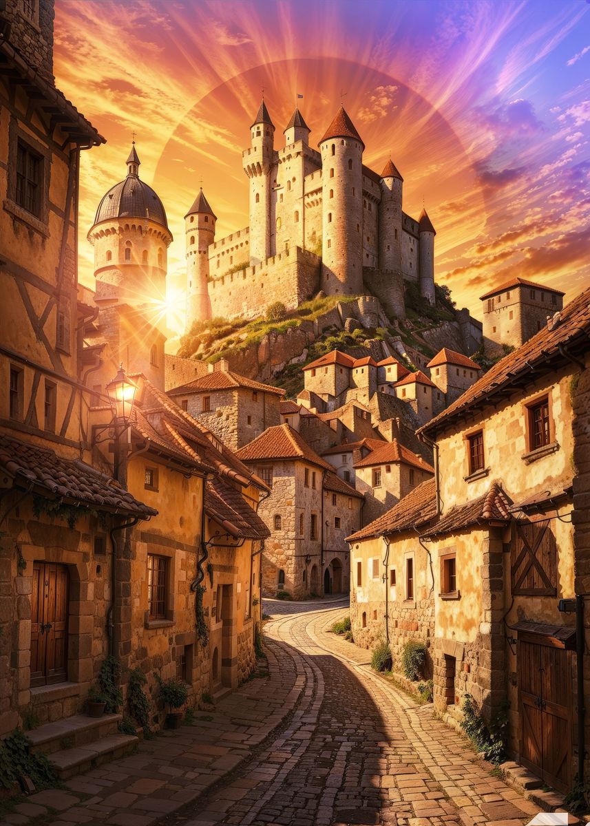 'Medieval Marvel' Poster, picture, metal print, paint by Bruno Macedo ...