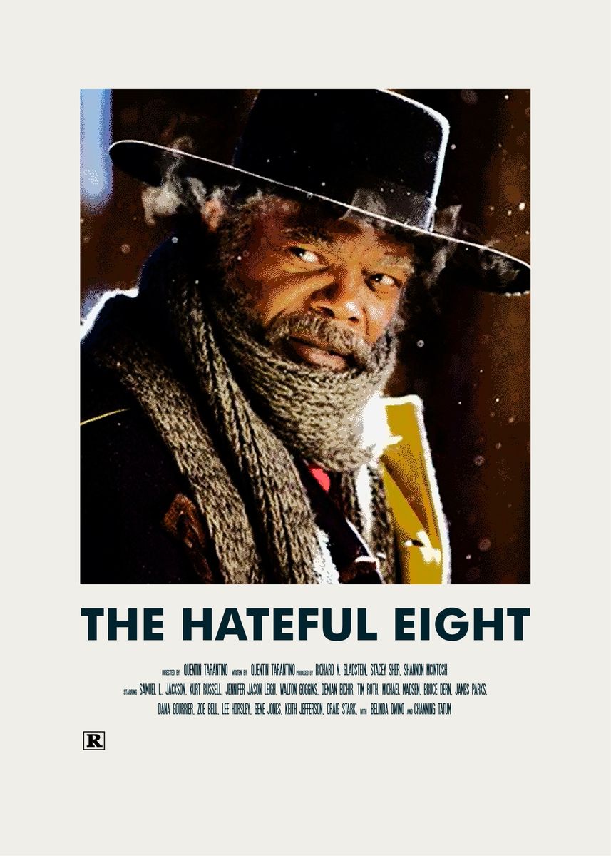 'the hateful eight' Poster, picture, metal print, paint by The Artnesia ...