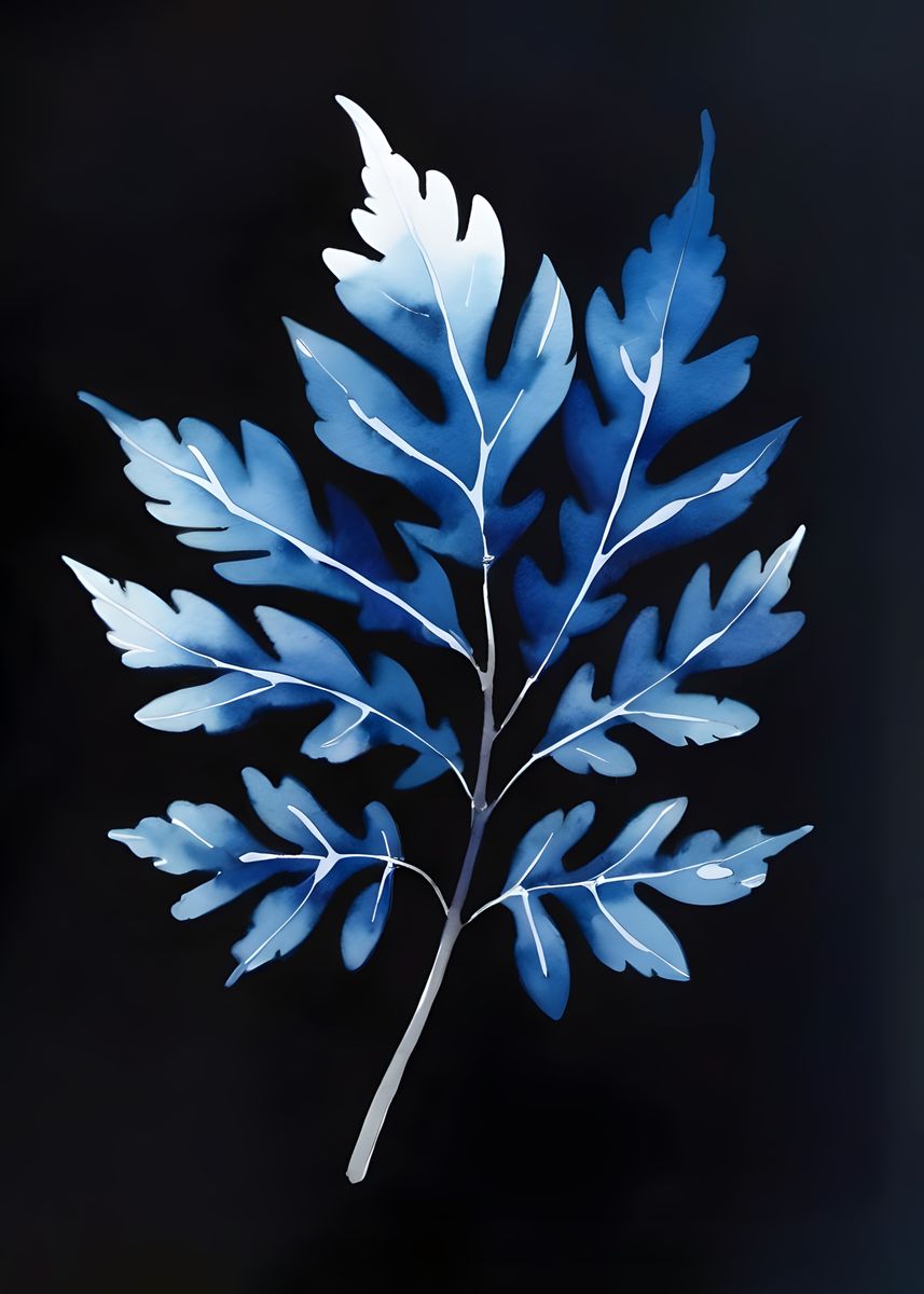 'Oak Leaf' Poster, picture, metal print, paint by VR World | Displate