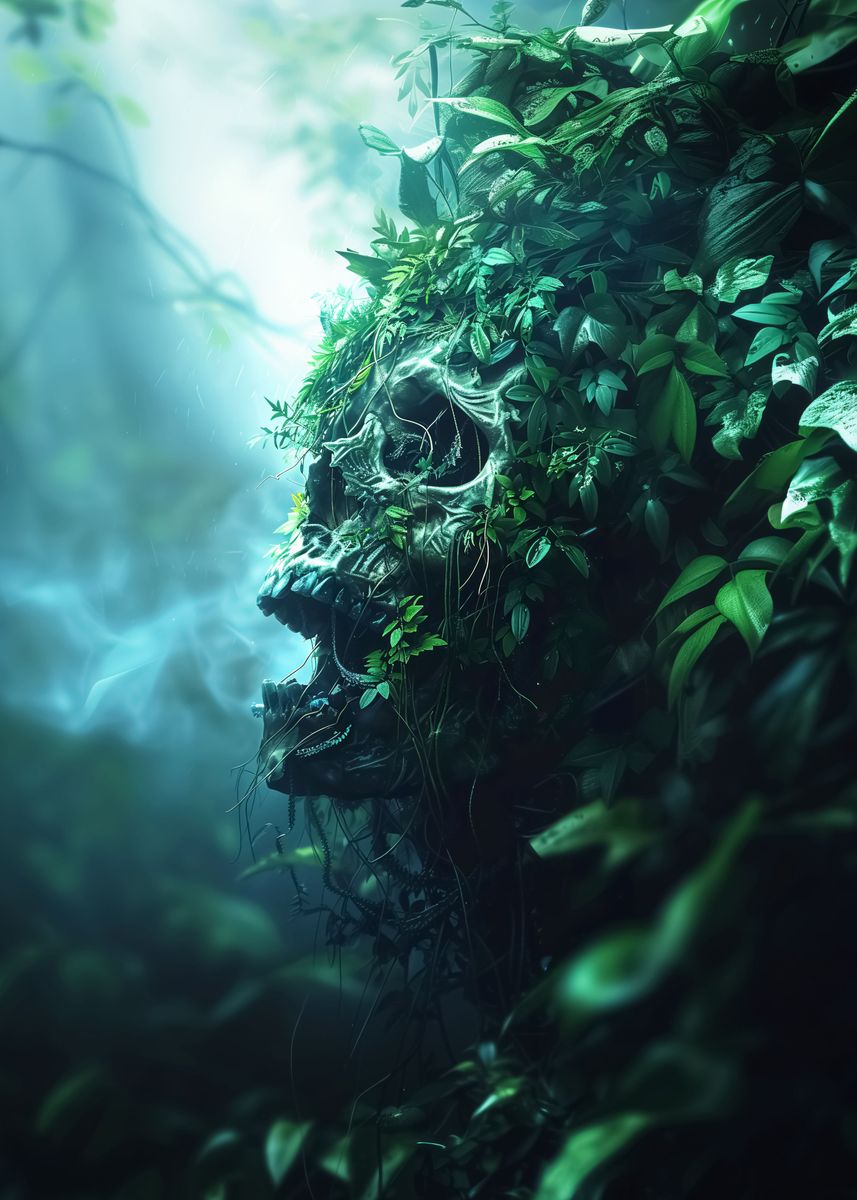 'Natural Skull' Poster, picture, metal print, paint by Undermountain ...