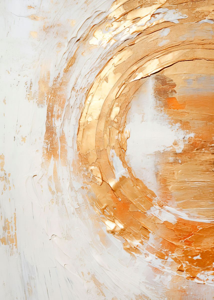 'ABSTRACT ART Blazing Heat' Poster, picture, metal print, paint by ...