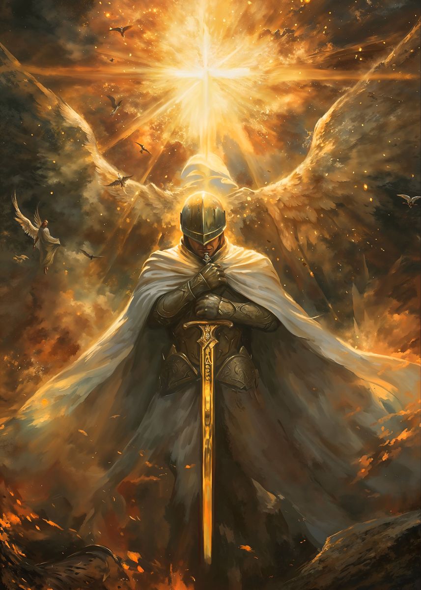 'Divine Visitation' Poster, picture, metal print, paint by Pixaverse ...