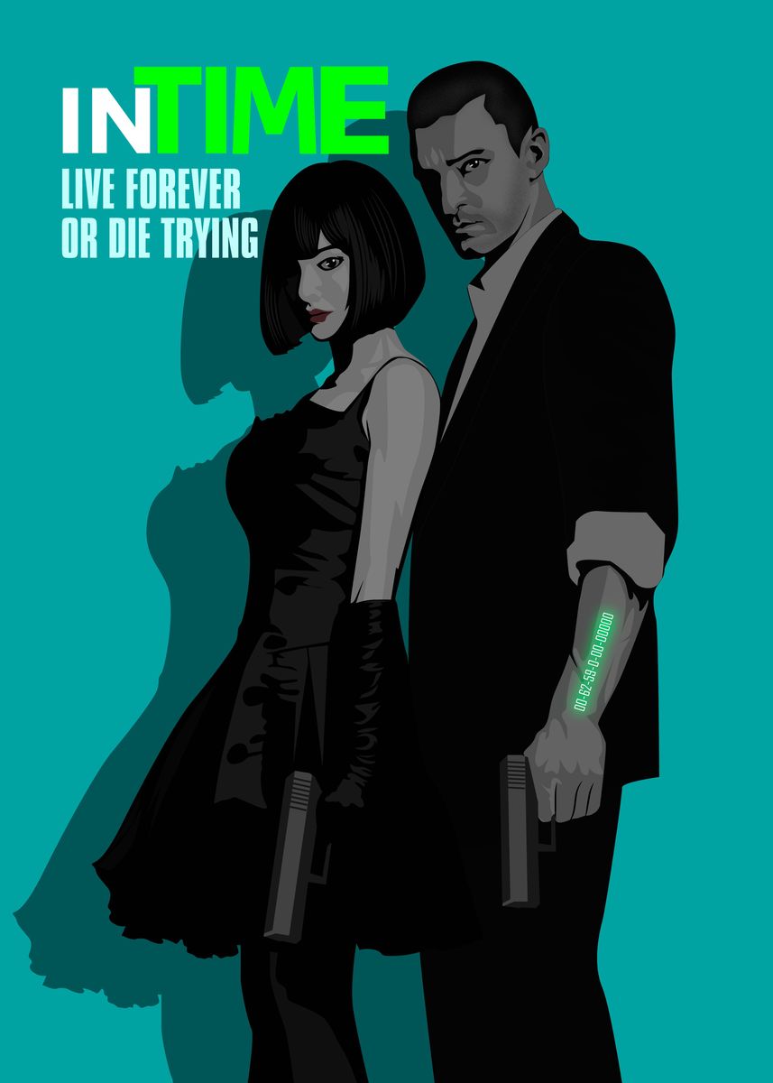 'In Time' Poster, picture, metal print, paint by geeks holic | Displate