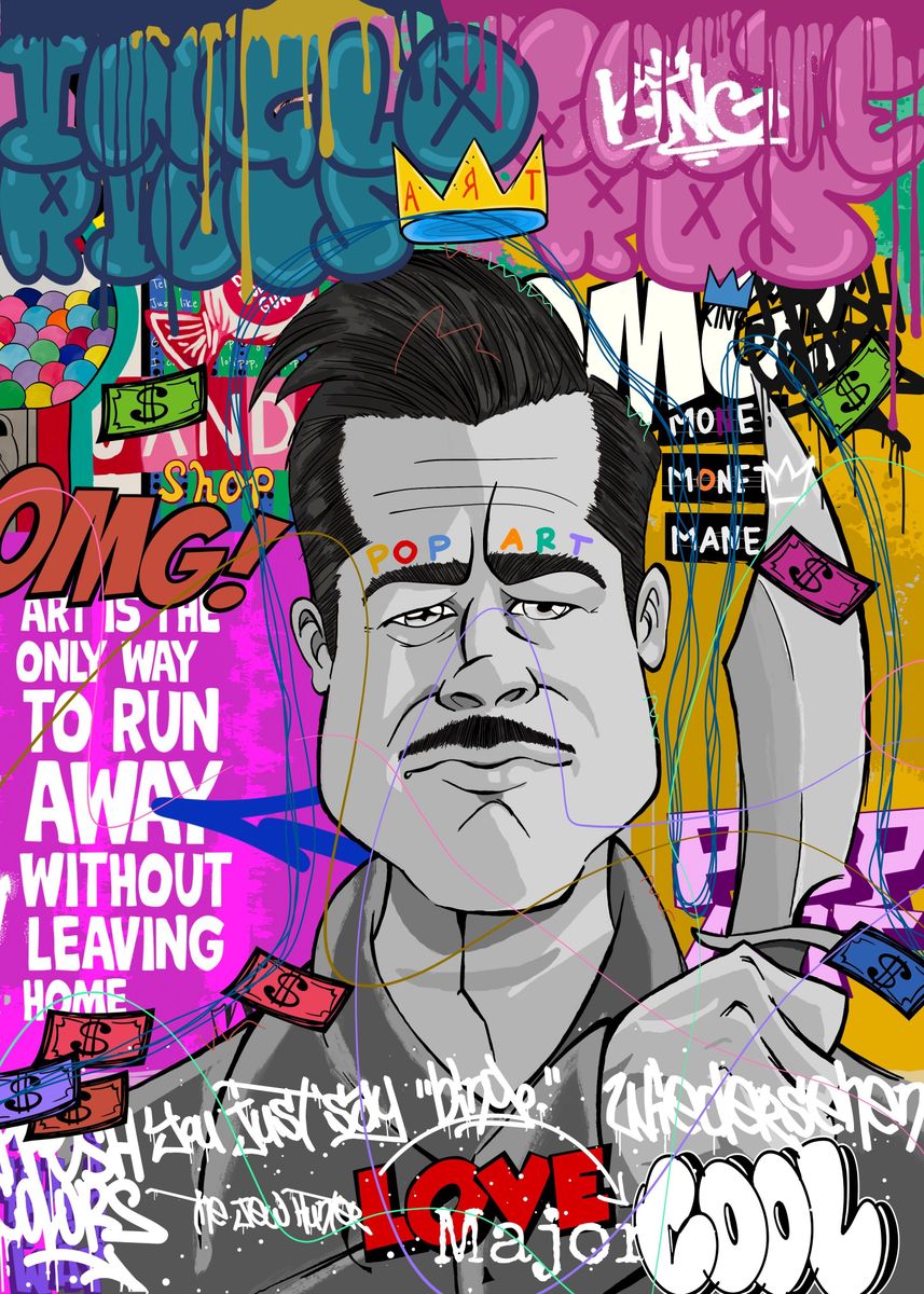 'Street graffiti' Poster, picture, metal print, paint by Mild pic ...