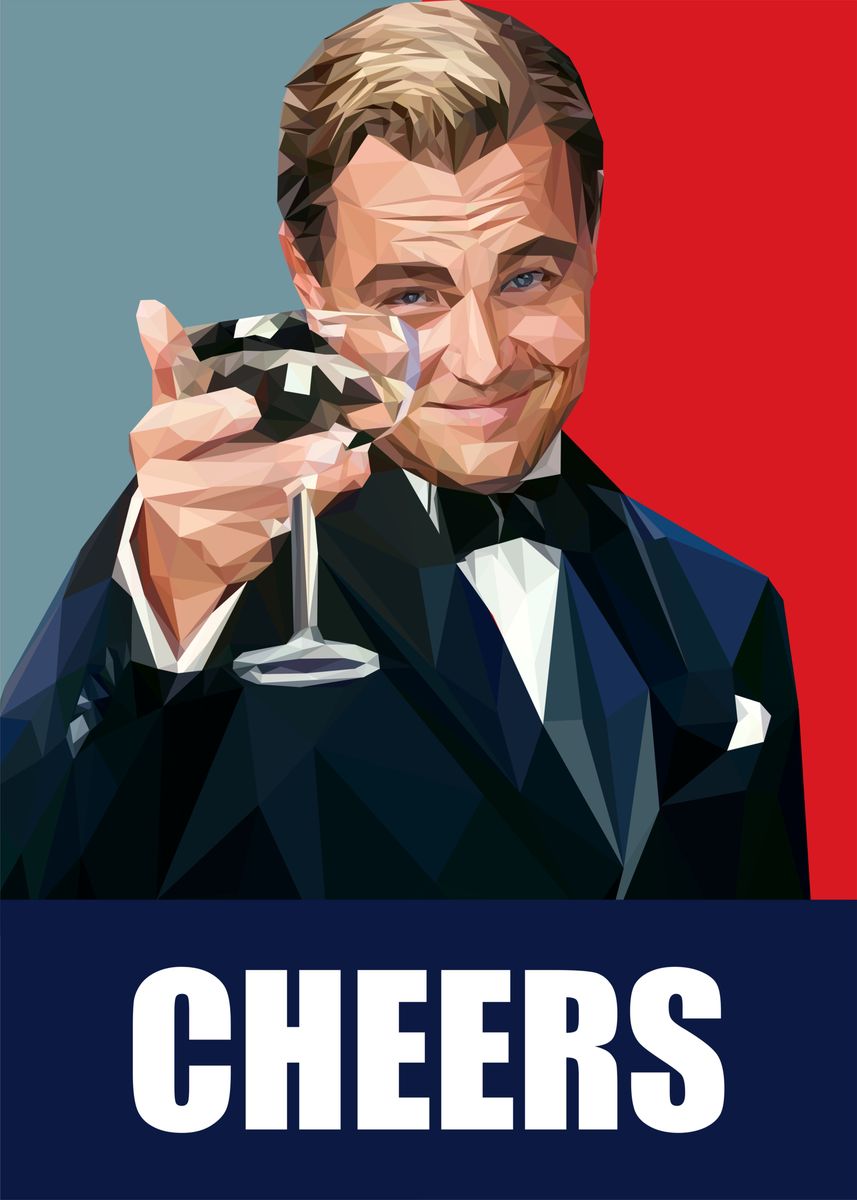 'cheers leo meme' Poster, picture, metal print, paint by Exclusive ...