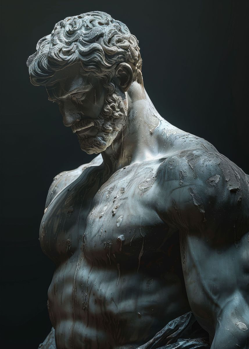 'Hercules Ancient Statue' Poster, picture, metal print, paint by Sakumi ...