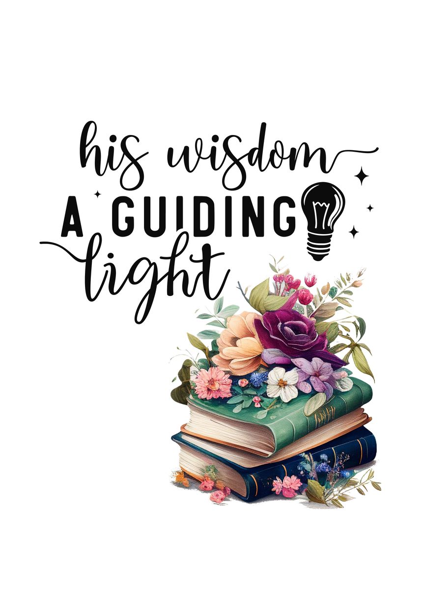 'His wisdom' Poster, picture, metal print, paint by Juliana RW | Displate