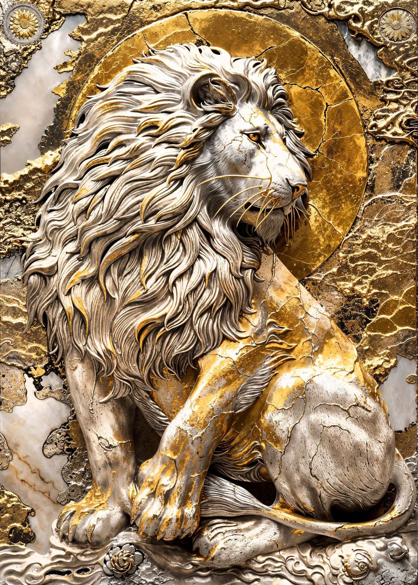 'Noble Metal Monarch' Poster, picture, metal print, paint by Pixaverse ...