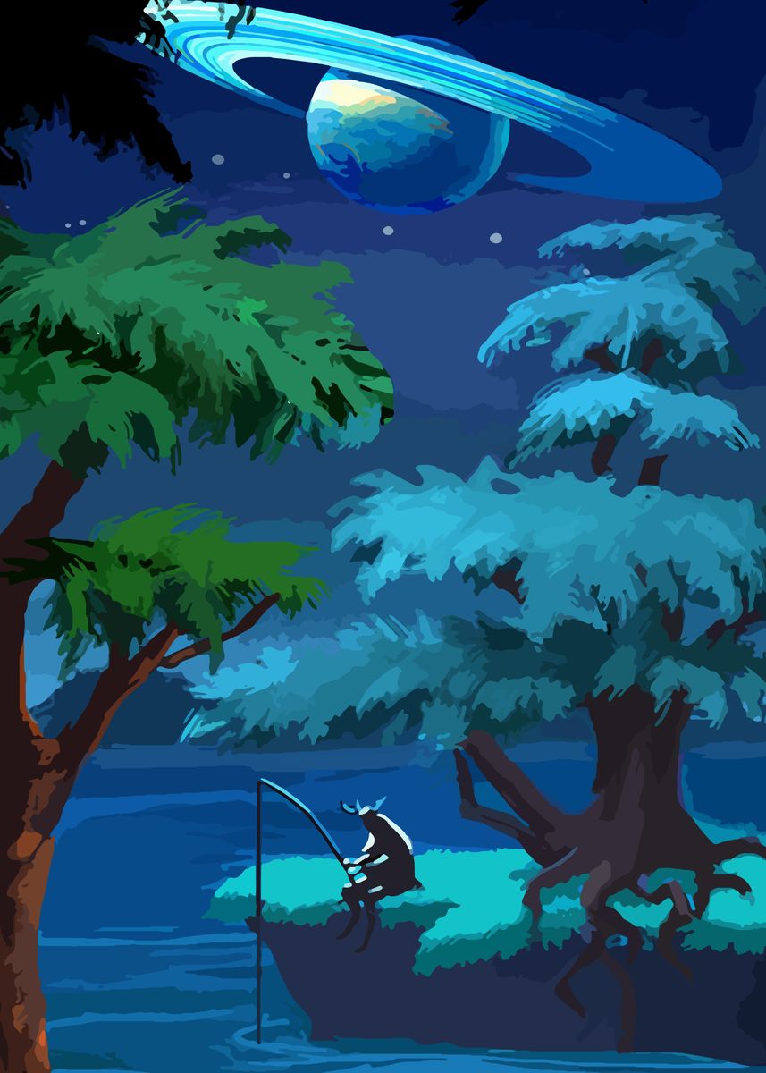 'outerwilds' Poster, picture, metal print, paint by cameron amber ...