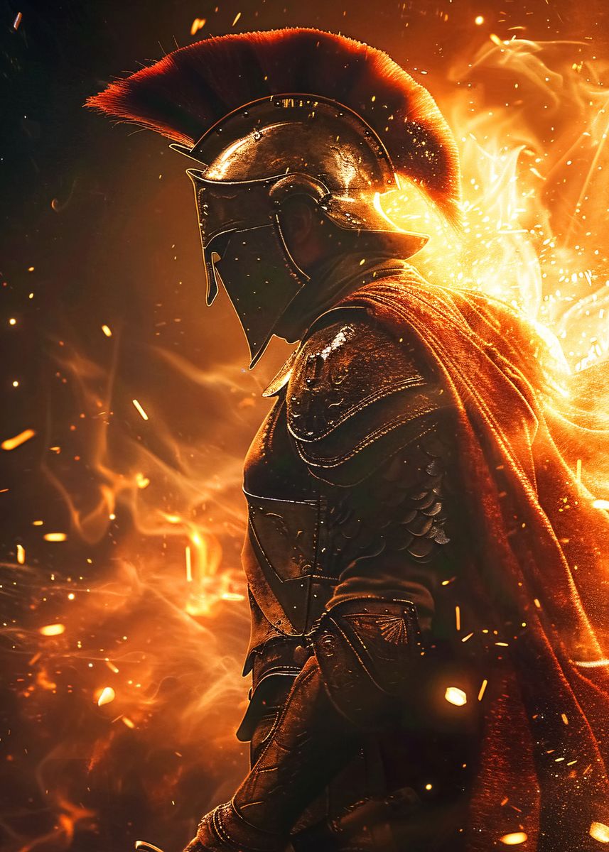 'Epic Spartan' Poster, picture, metal print, paint by Undermountain ...