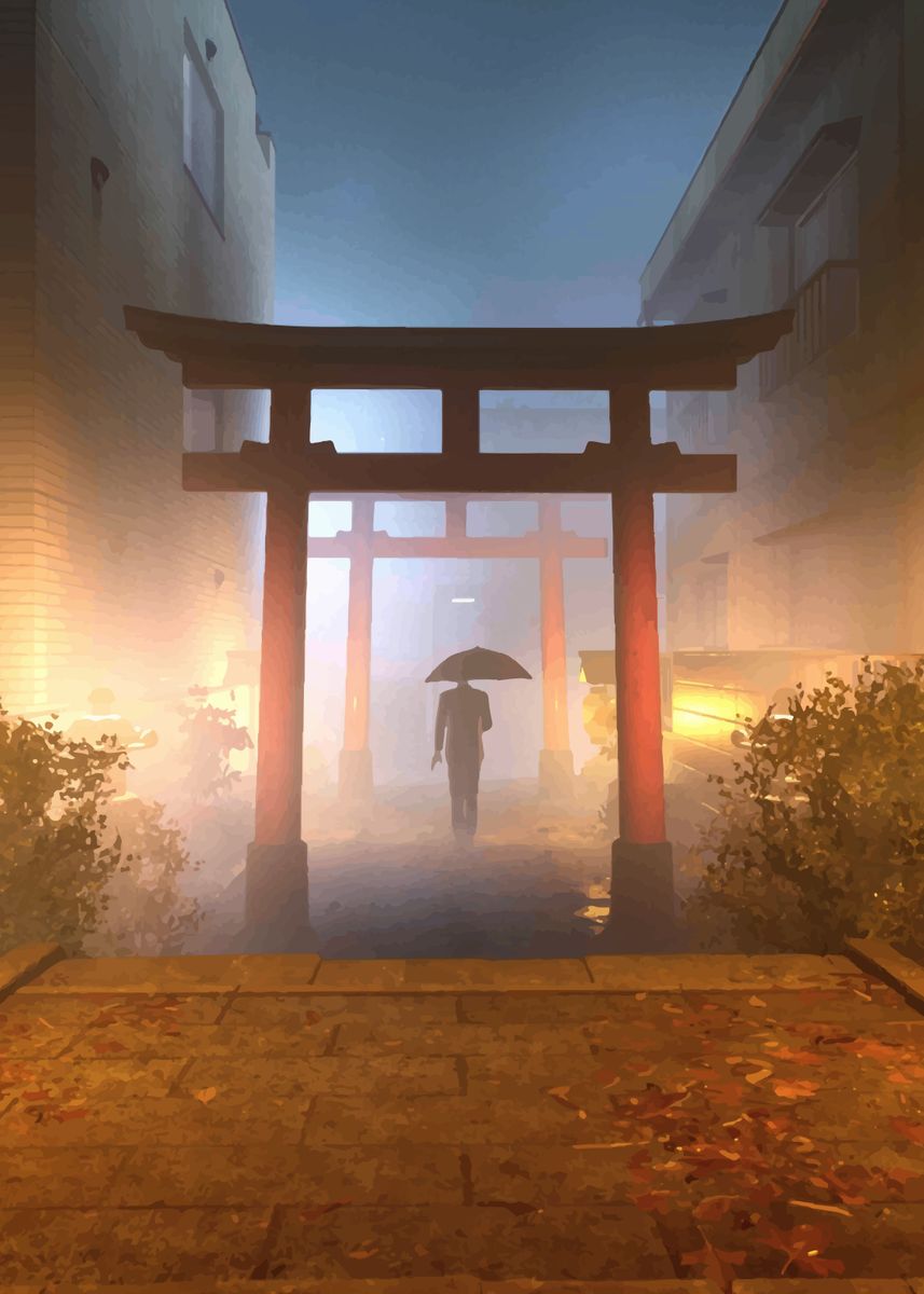 'Ghostwire Tokyo' Poster, picture, metal print, paint by Galaxy Des ...