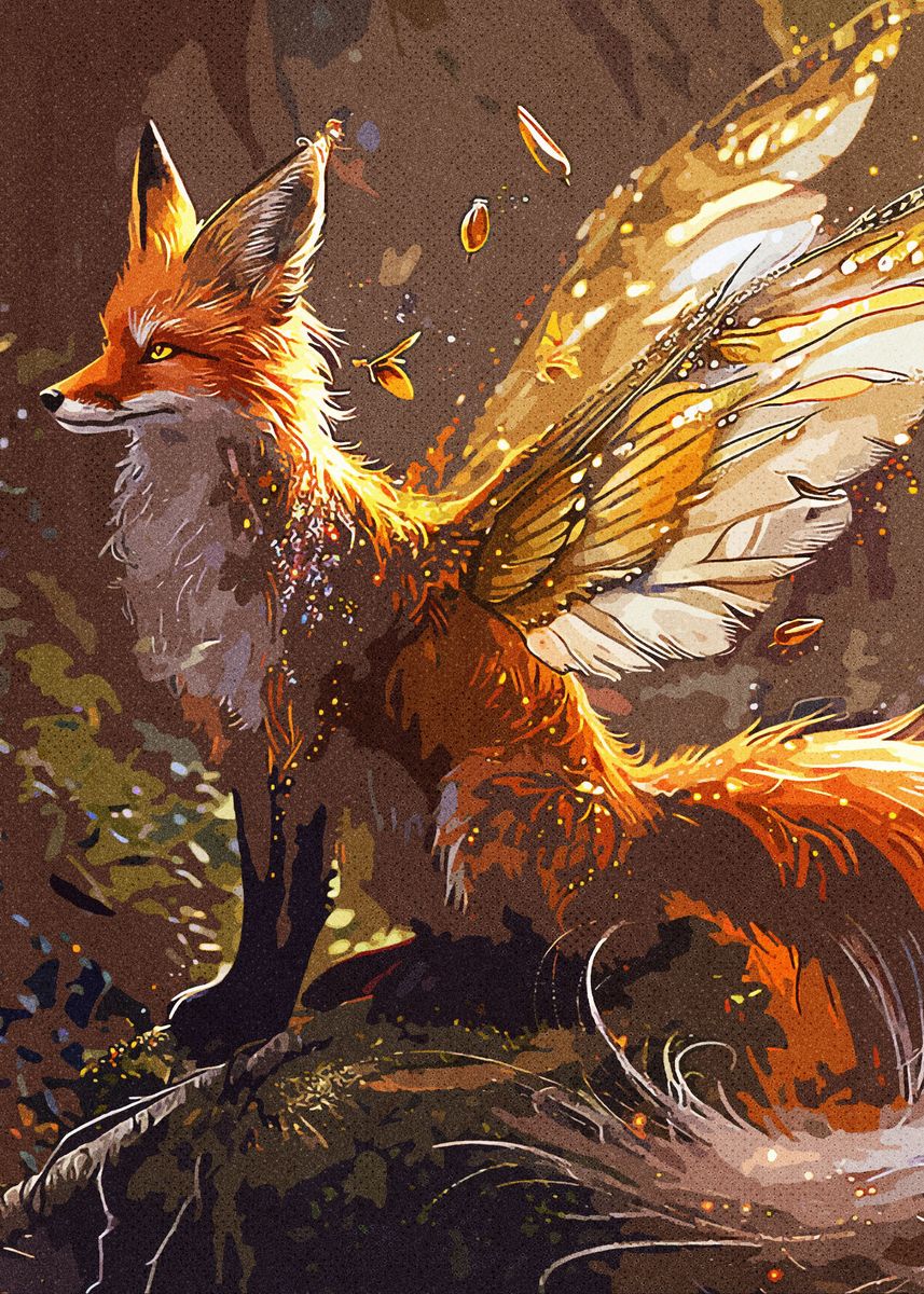 'Fox Fantasy' Poster, picture, metal print, paint by Magnum Attack ...