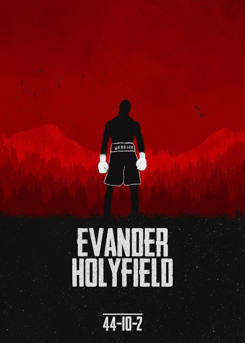'Evander Holyfield' Poster, picture, metal print, paint by moose | Displate