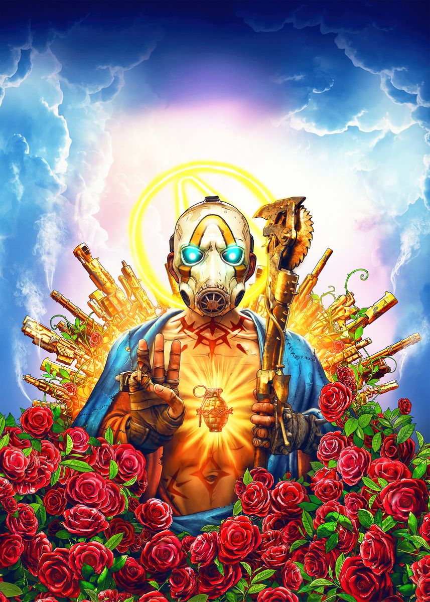 'Psycho Roses' Poster, picture, metal print, paint by Borderlands ...