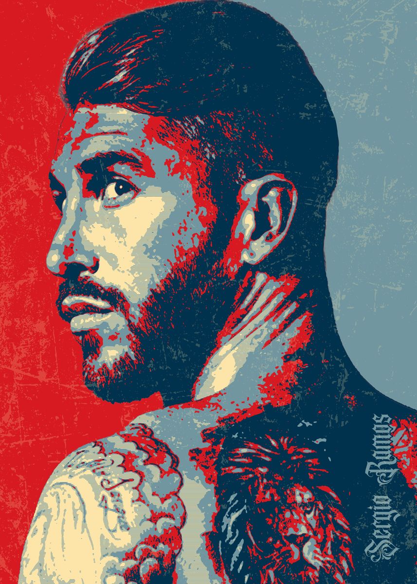 'Sergio Ramos' Poster, picture, metal print, paint by yunur mawan ...