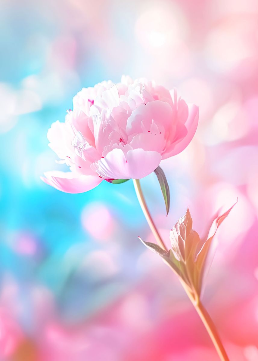 'Pink Flower' Poster, picture, metal print, paint by Undermountain ...