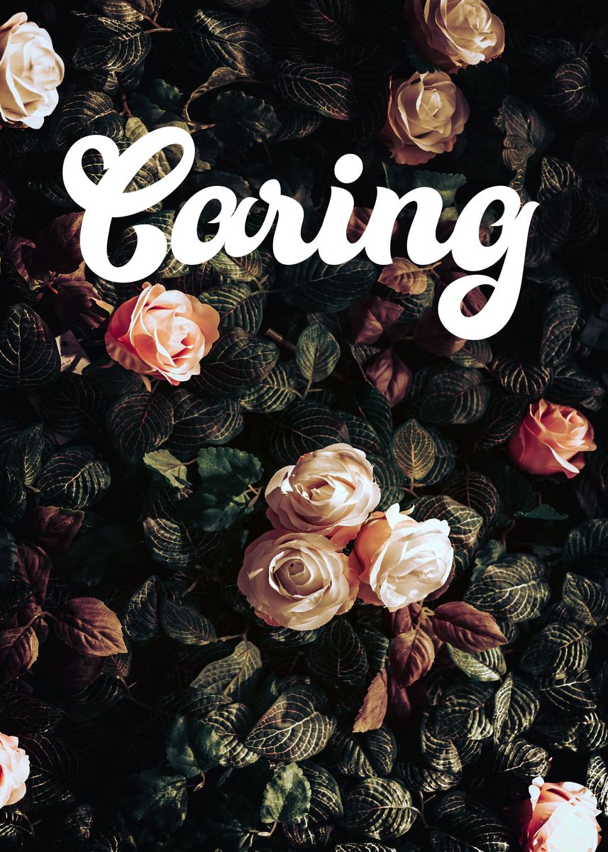 'Caring' Poster, picture, metal print, paint by Art plate | Displate
