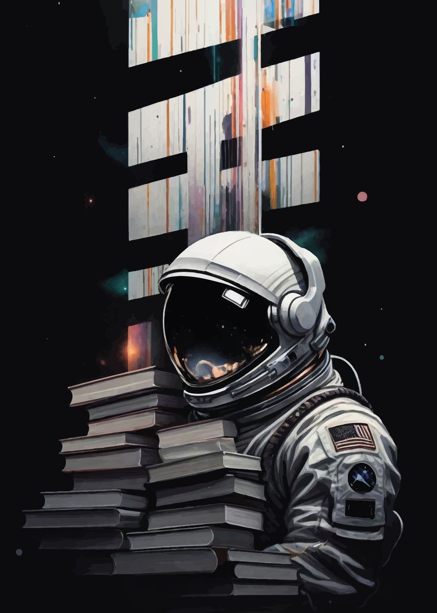 'movie Interstellar book' Poster, picture, metal print, paint by Randy ...