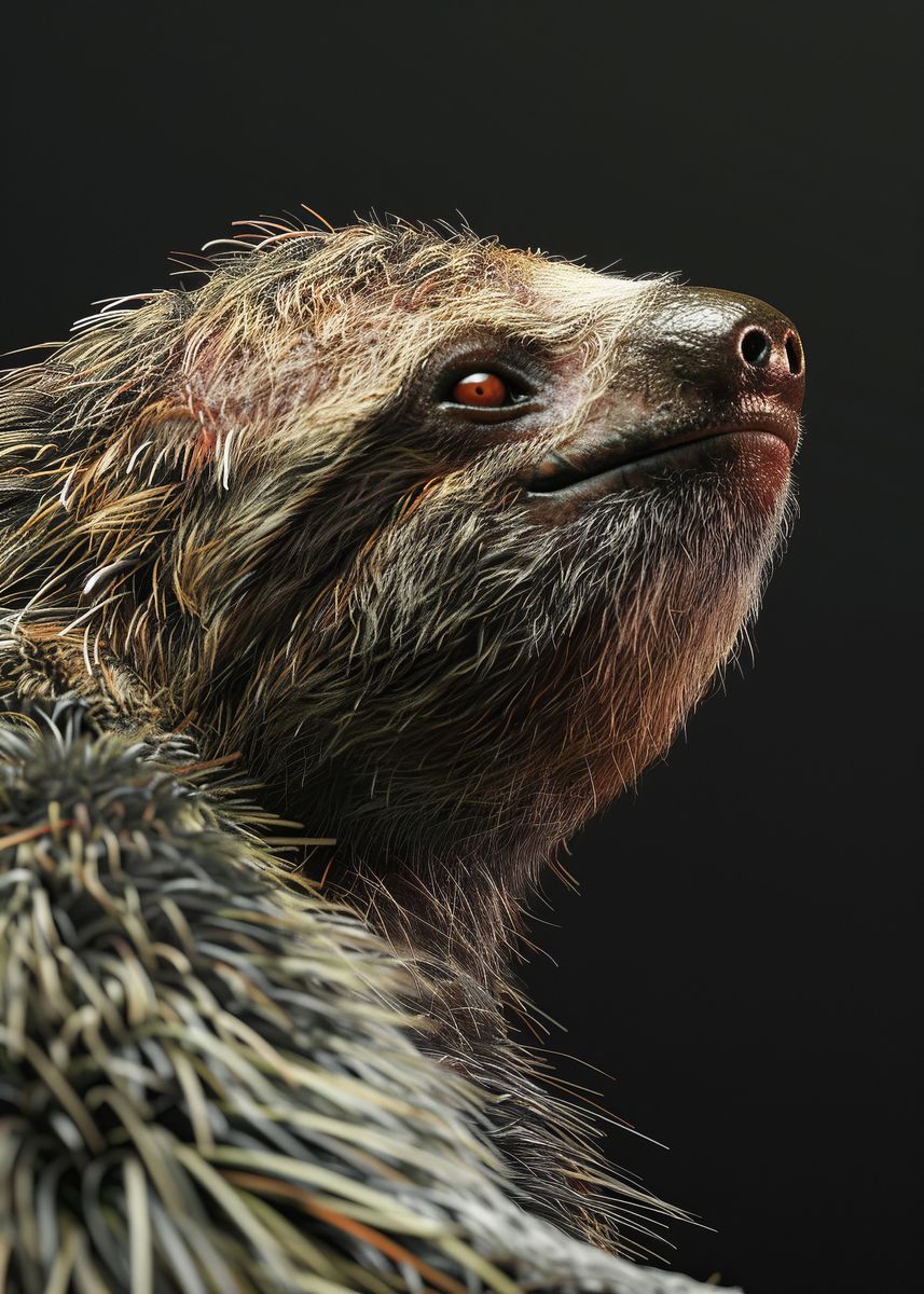 'Sloth' Poster, picture, metal print, paint by Henning Seiffert | Displate