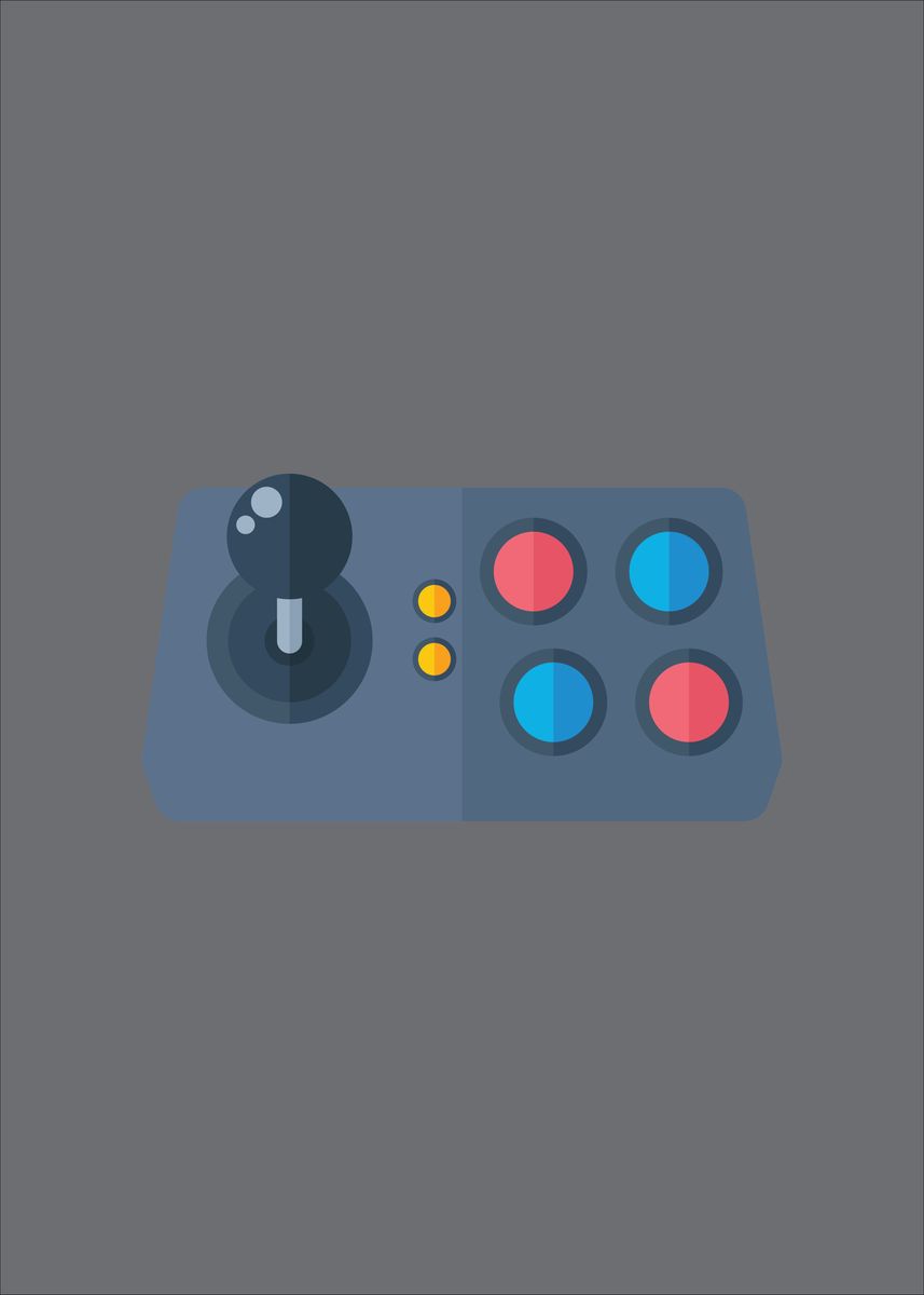 'Classic no 1 Gamepad' Poster, picture, metal print, paint by Takanome ...