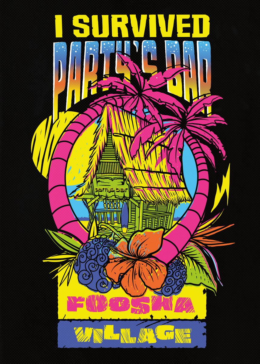 'Foosha Village' Poster, picture, metal print, paint by One Piece Live ...