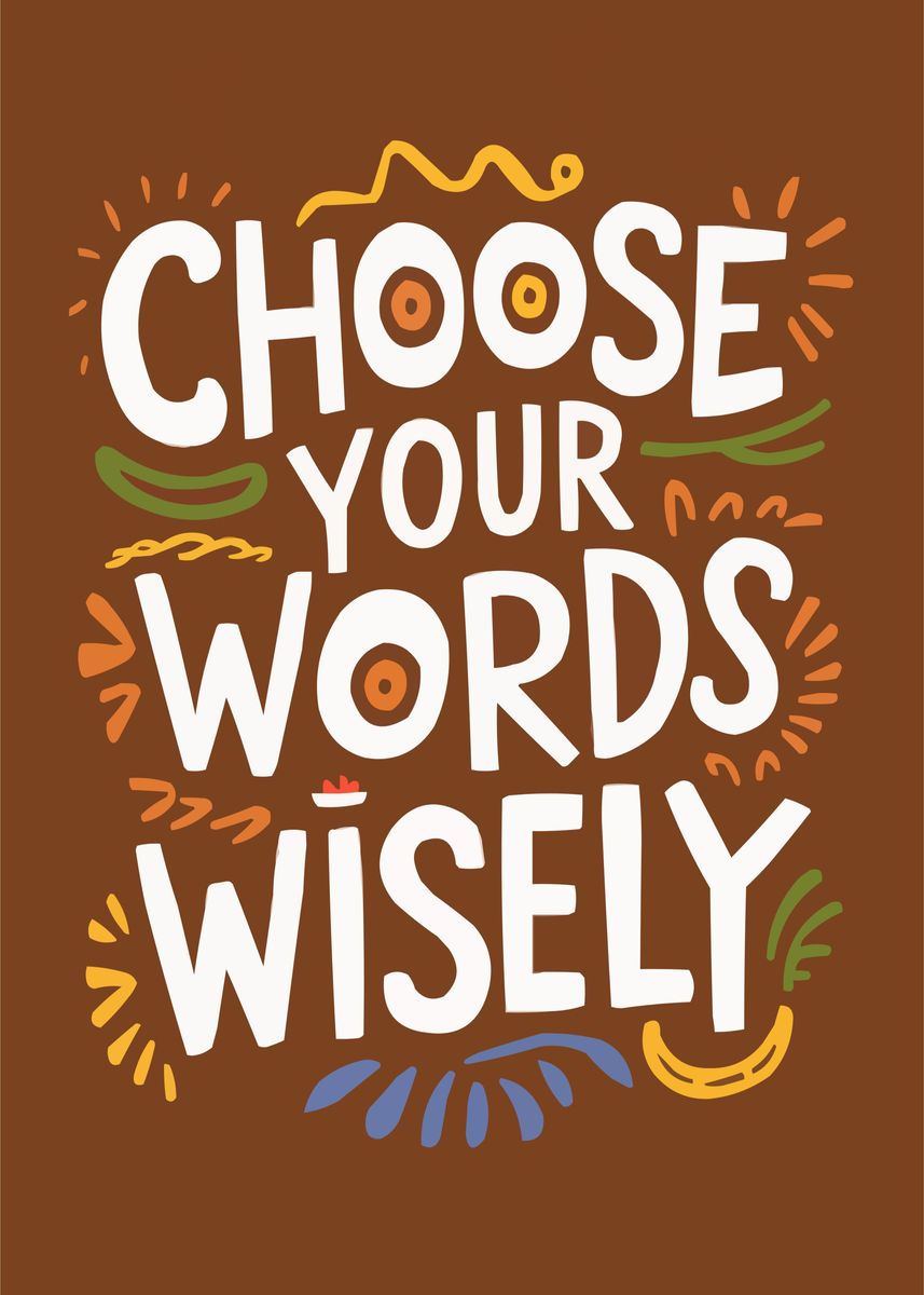 'Words of Deliberation' Poster, picture, metal print, paint by The ...